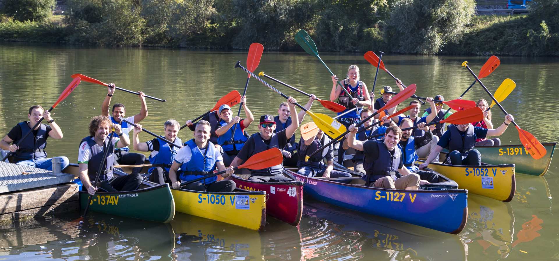 Alles im Fluss: Kanutour mit Teamspielen rund um Stuttgart - Die Zugvögel